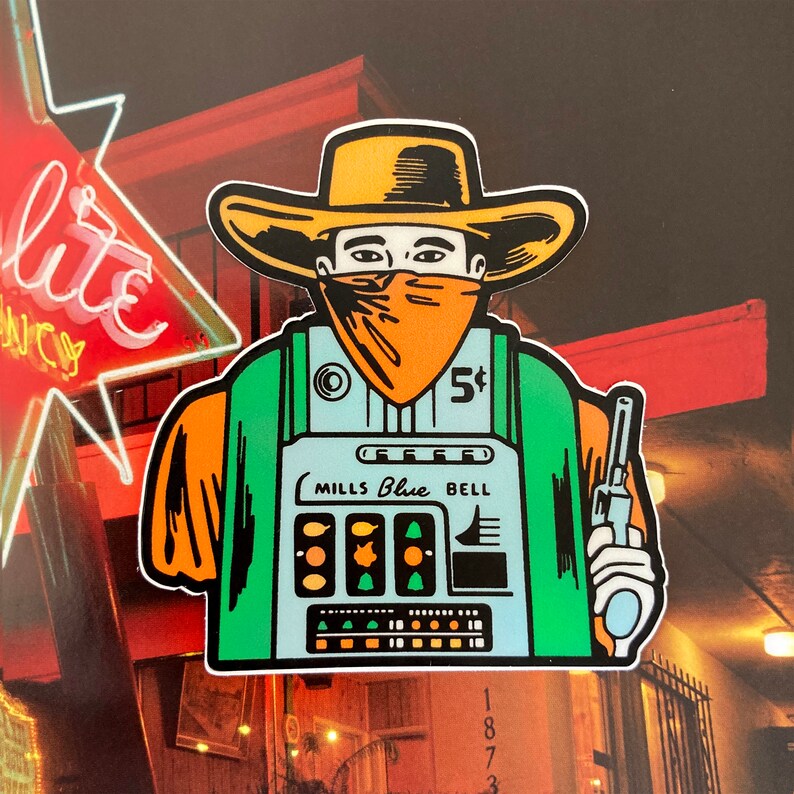 One Armed Bandit Sticker | Etsy