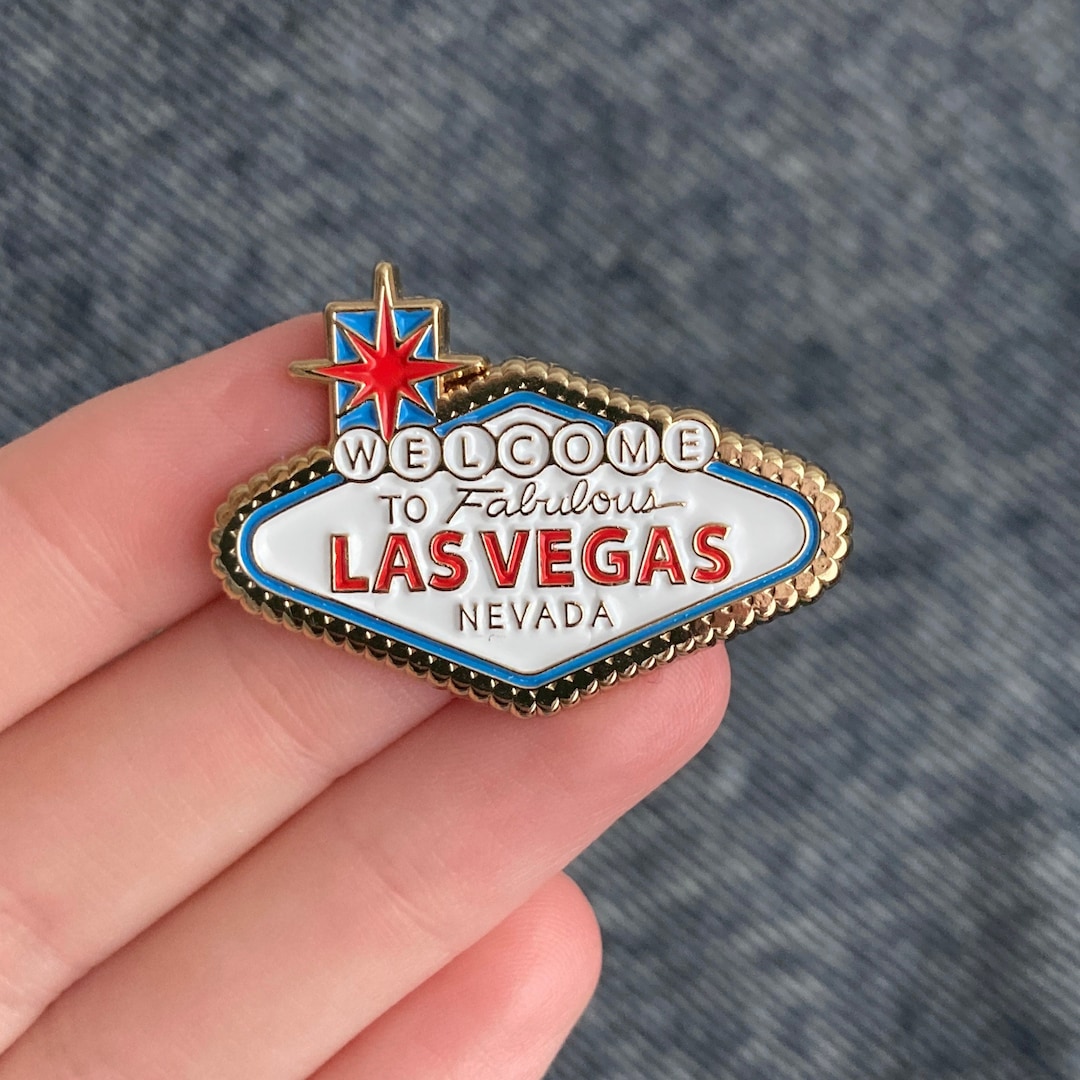 Welcome to Las Vegas Enamel Pin - Etsy