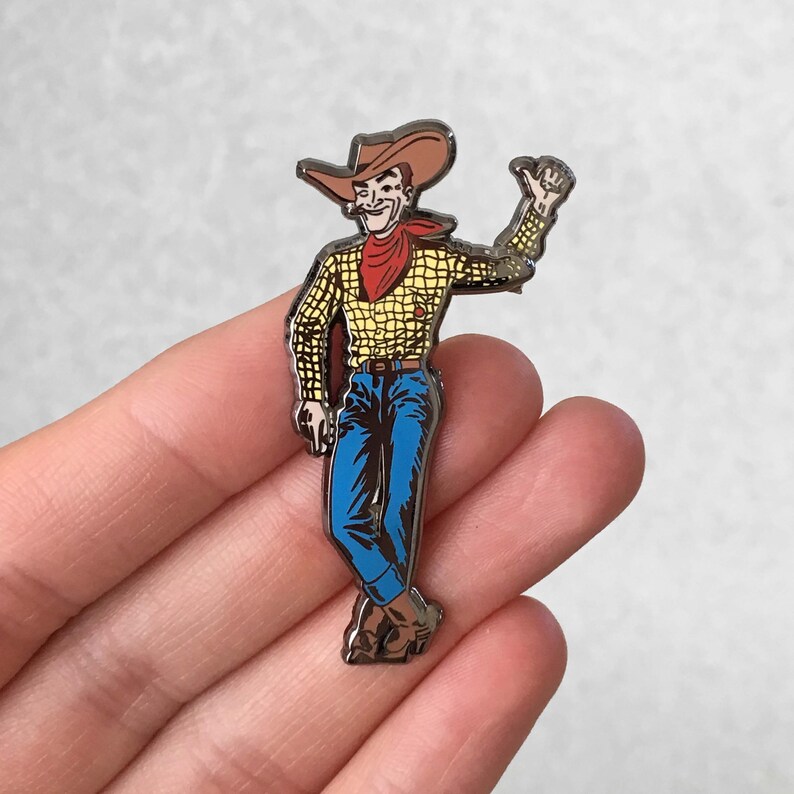 Vegas Vic Cowboy Pin - Etsy