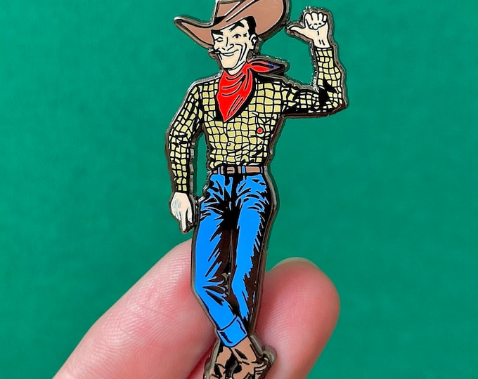 Vegas Vic Cowboy Pin - Etsy