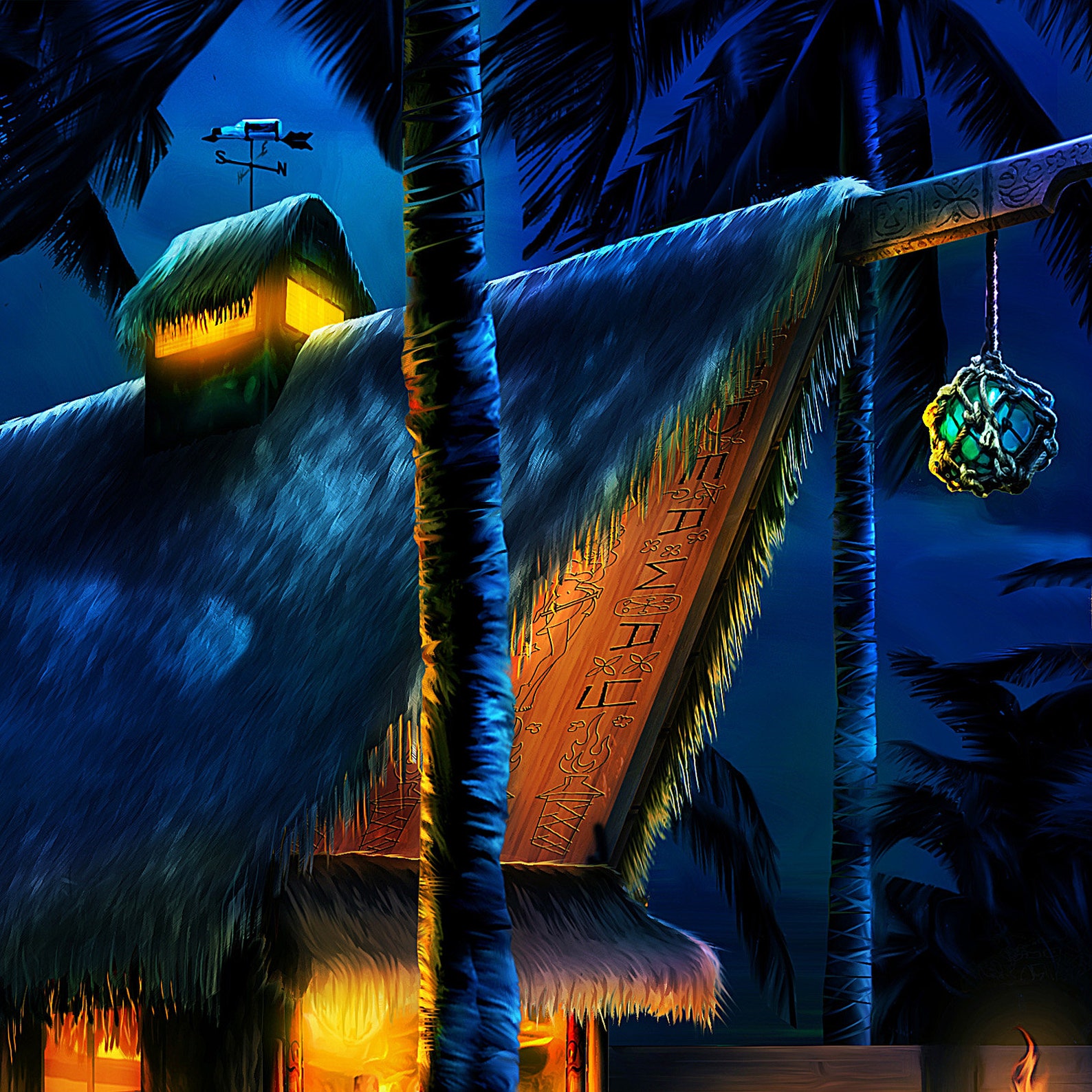 Welcome Noble Spirit - Tiki Art - Etsy