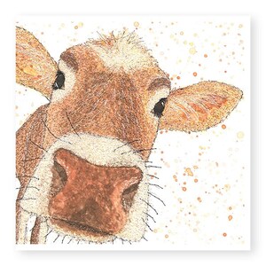 Cow Card, Farming Birthday Card, Countryside Card, Farm Animals ...