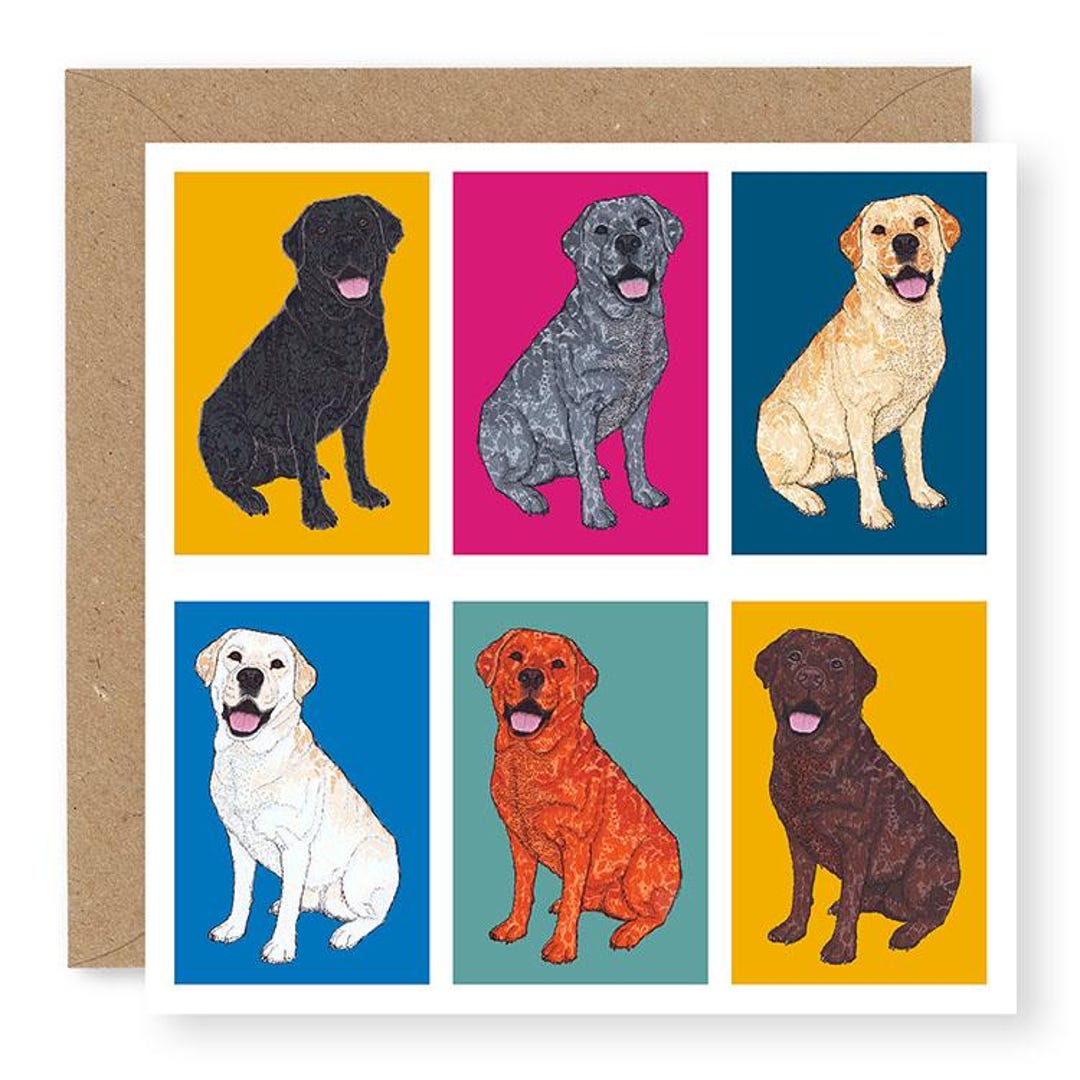 Labrador Card, Cute Labrador Birthday Card, Labrador Birthday Card, Dog ...