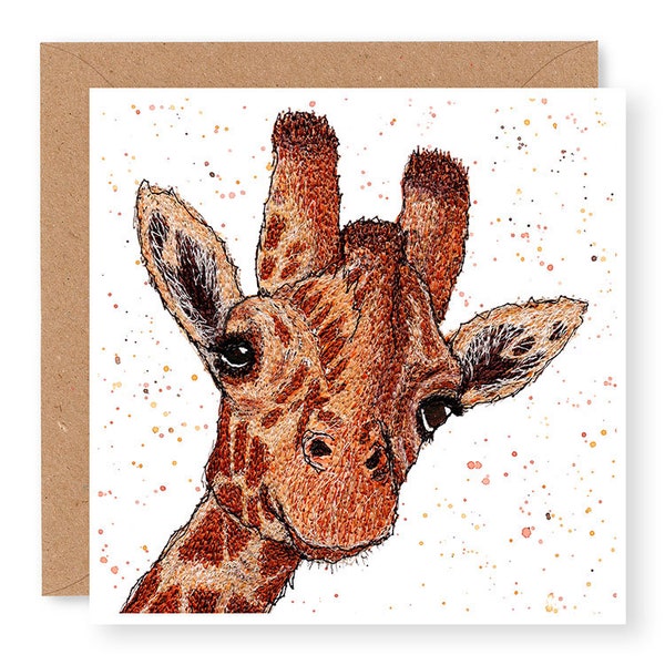 Giraffe Card - Etsy UK