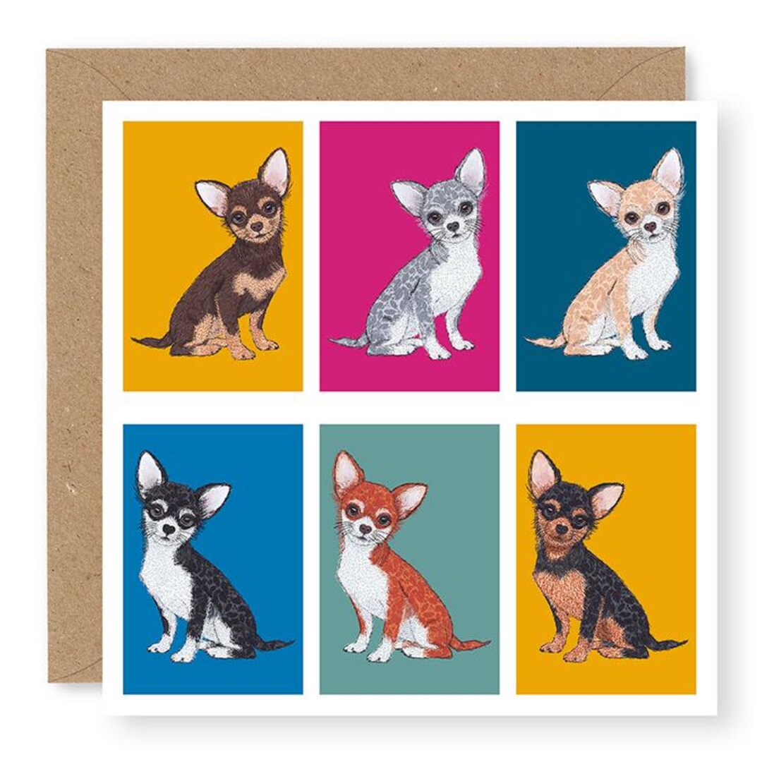 Chihuahua Card, Cute Chihuahua Birthday Card, Dog Birthday Card ...