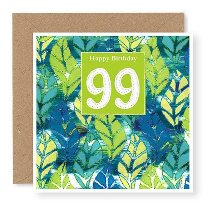 99th Birthday Card, Mens Age 99 Birthday Card, Womens Age 99 Birthday ...
