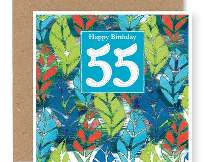 Funny 55th Milestone Birthday Greeting Card With 5 X 7 Inch Envelope 1 ...
