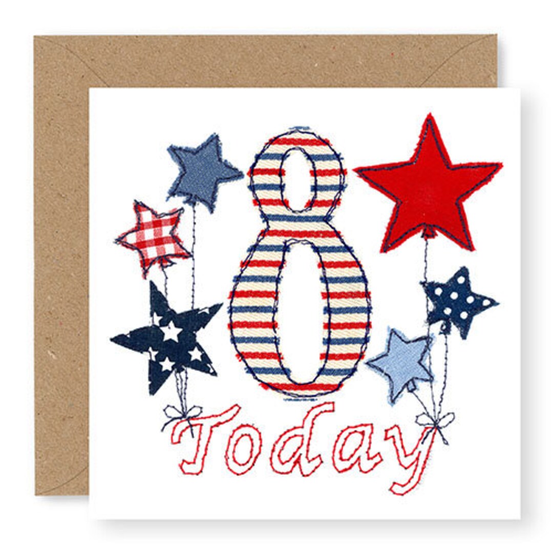 Boys Age 8 Birthday Card, 8th Birthday Card, Printed From Original Free ...