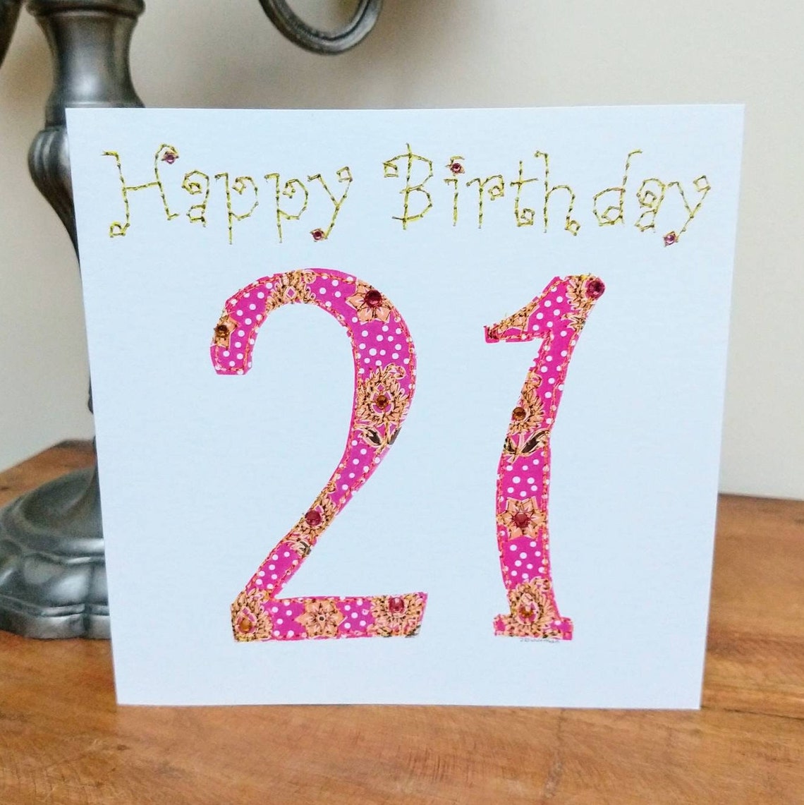 Girls 21st Birthday Card Girls Birthday Card Printed From - Etsy UK