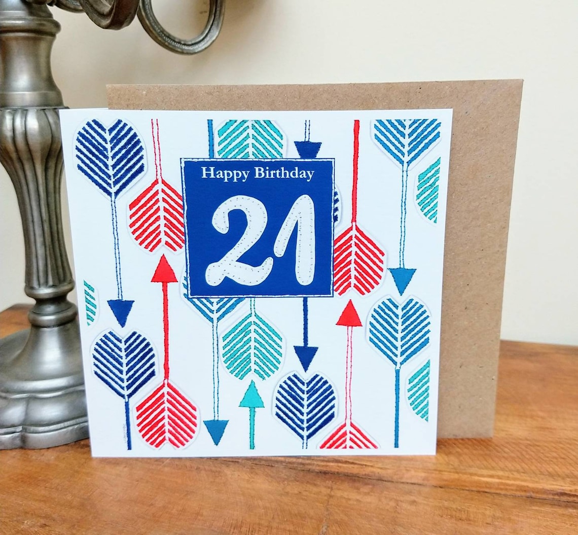 21st Birthday Card Age 21 Birthday Card for Boys Girls Age - Etsy