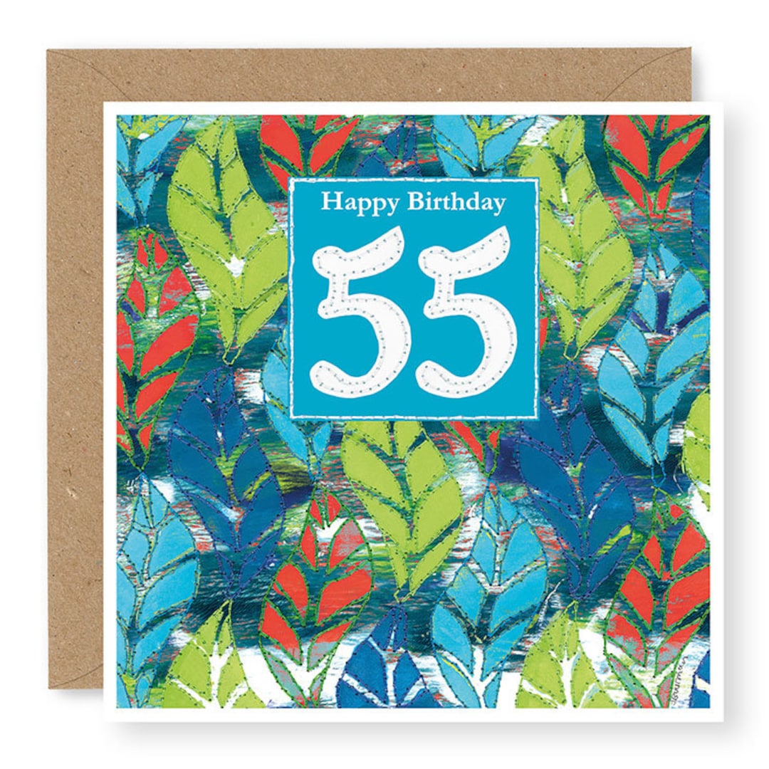 55th Birthday Card, Men’s Age 55 Birthday Card, Women’s Age 55 Birthday ...