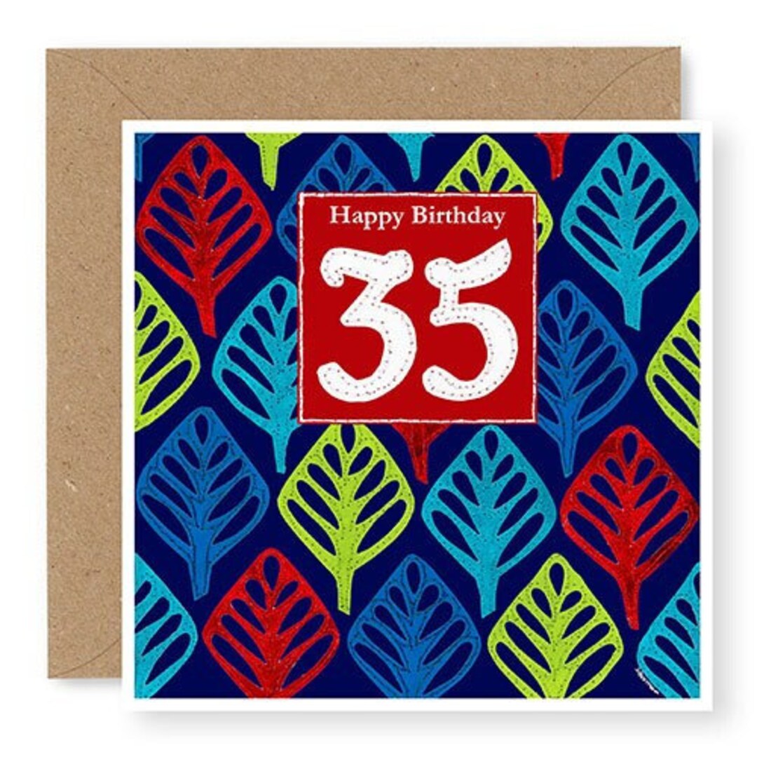 35th Birthday Card, Mens Age 35 Birthday Card, Womens Age 35 Birthday ...
