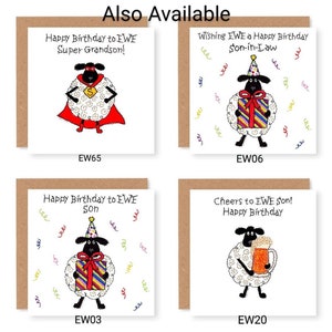 Bath & Bubbles Birthday Card, Fizz Birthday Card, Sheep Card, Farm ...