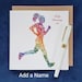 Running Greeting Card, Running Birthday Card, Female Running Card ...