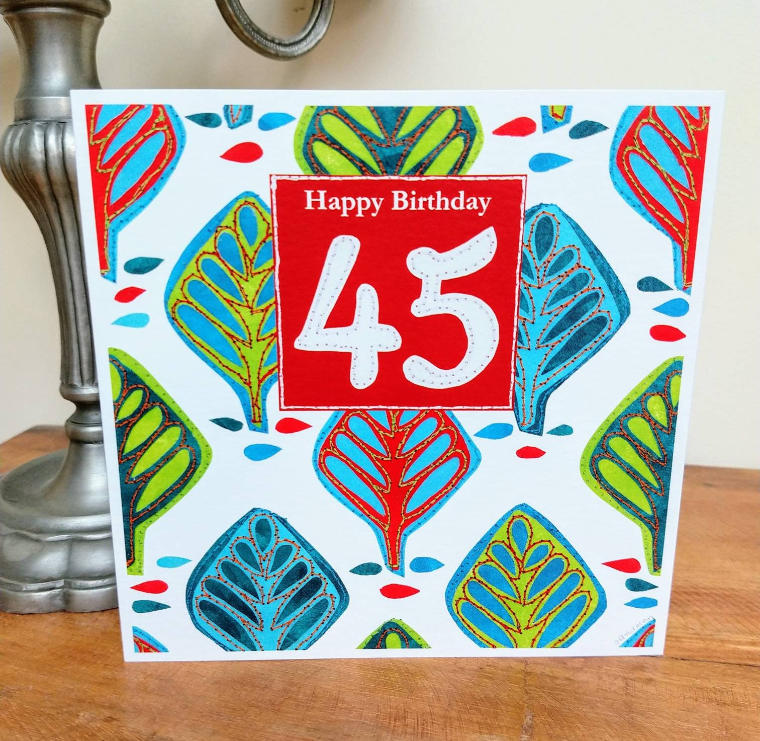 45th Birthday Card Mens Age 45 Birthday Card Womens Age 45 - Etsy