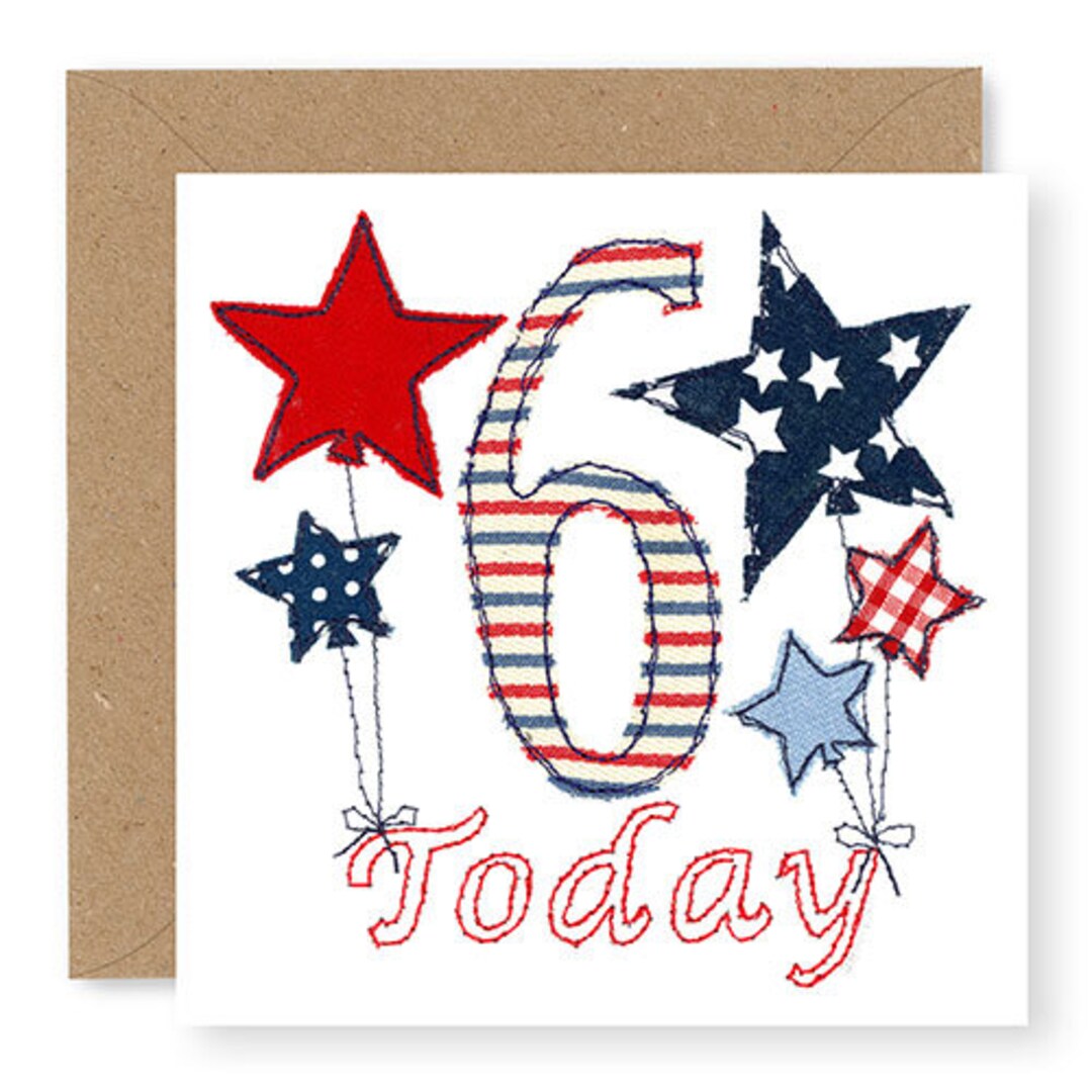 Boys Age 6 Birthday Card, 6th Birthday Card, Printed From Original Free ...