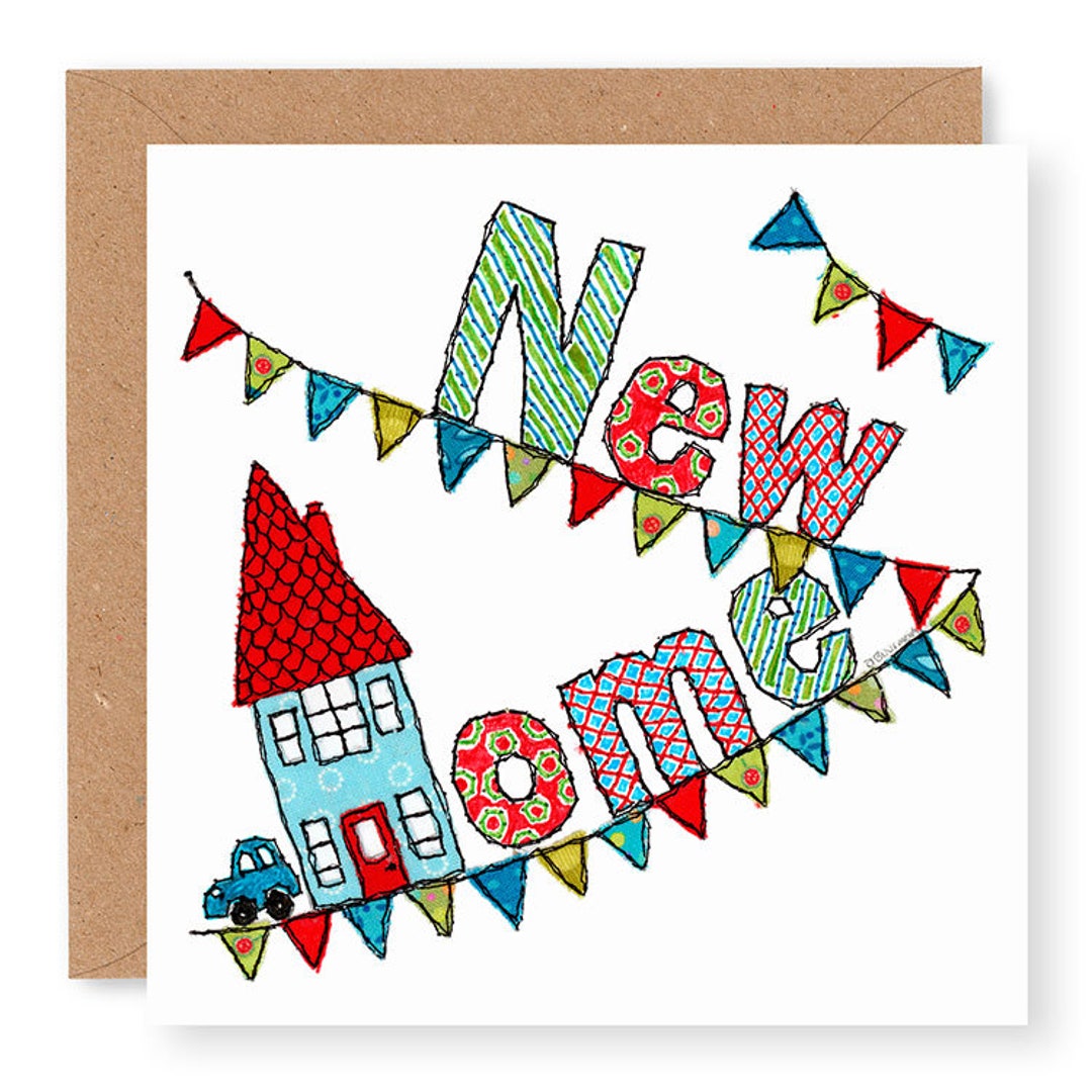 New Home Card, Moving Home Card, New Flat Card, Printed From Original ...