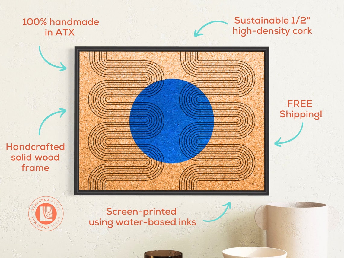 Decorative Cork Board 24x36 Inch Pin Board, Bulletin Board, School ...