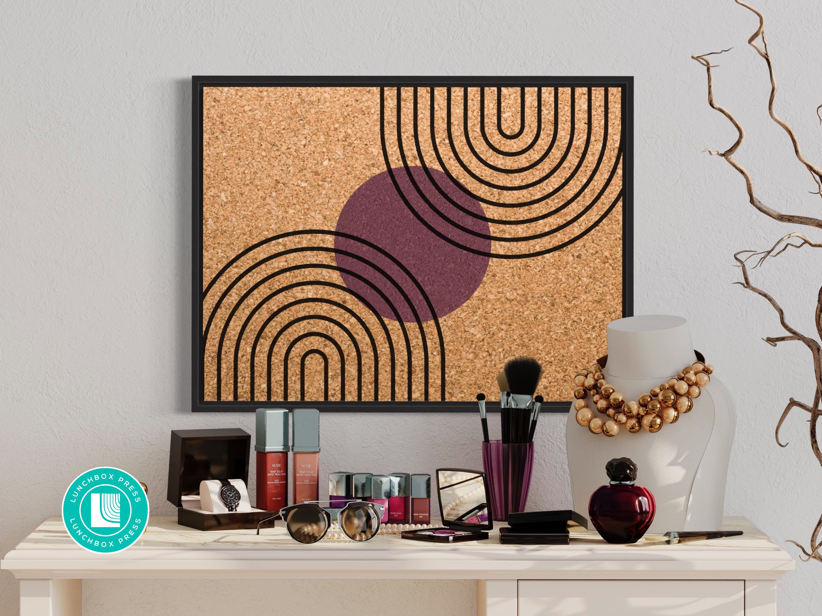Decorative Cork Board 24x36 Inch Pin Board, Bulletin Board, Memoboard ...