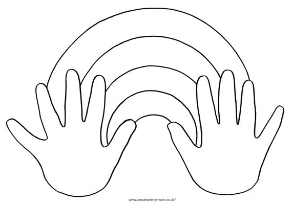 Hands Coloring Page