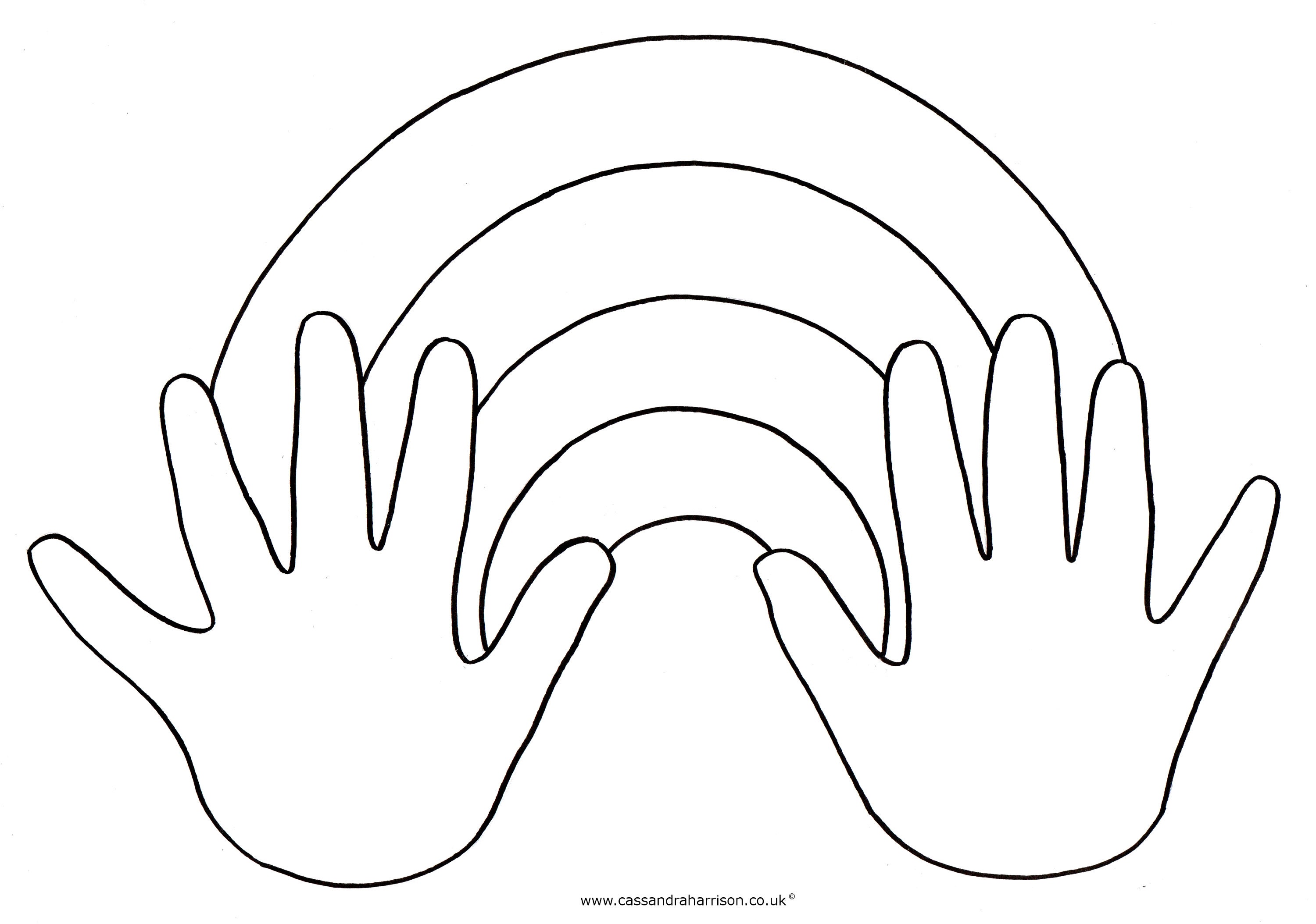 Coloring Pages Of Helping Hands