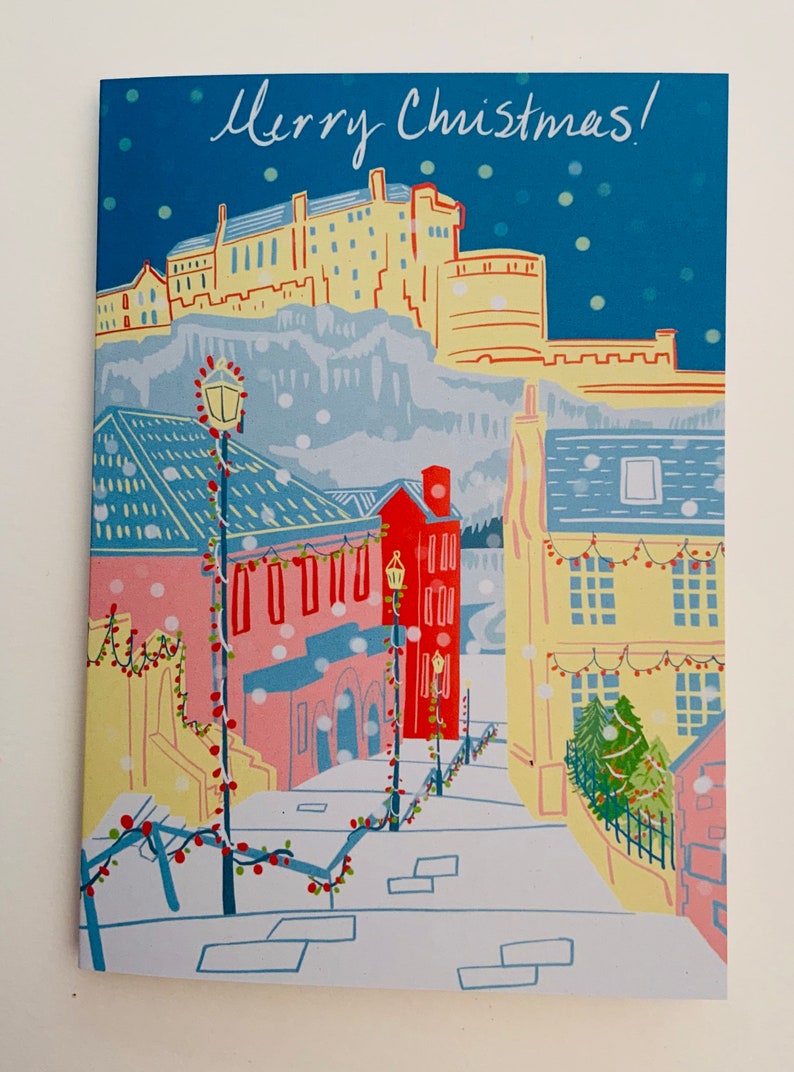 Edinburgh Christmas Cards by Cassandra Harrison - Etsy