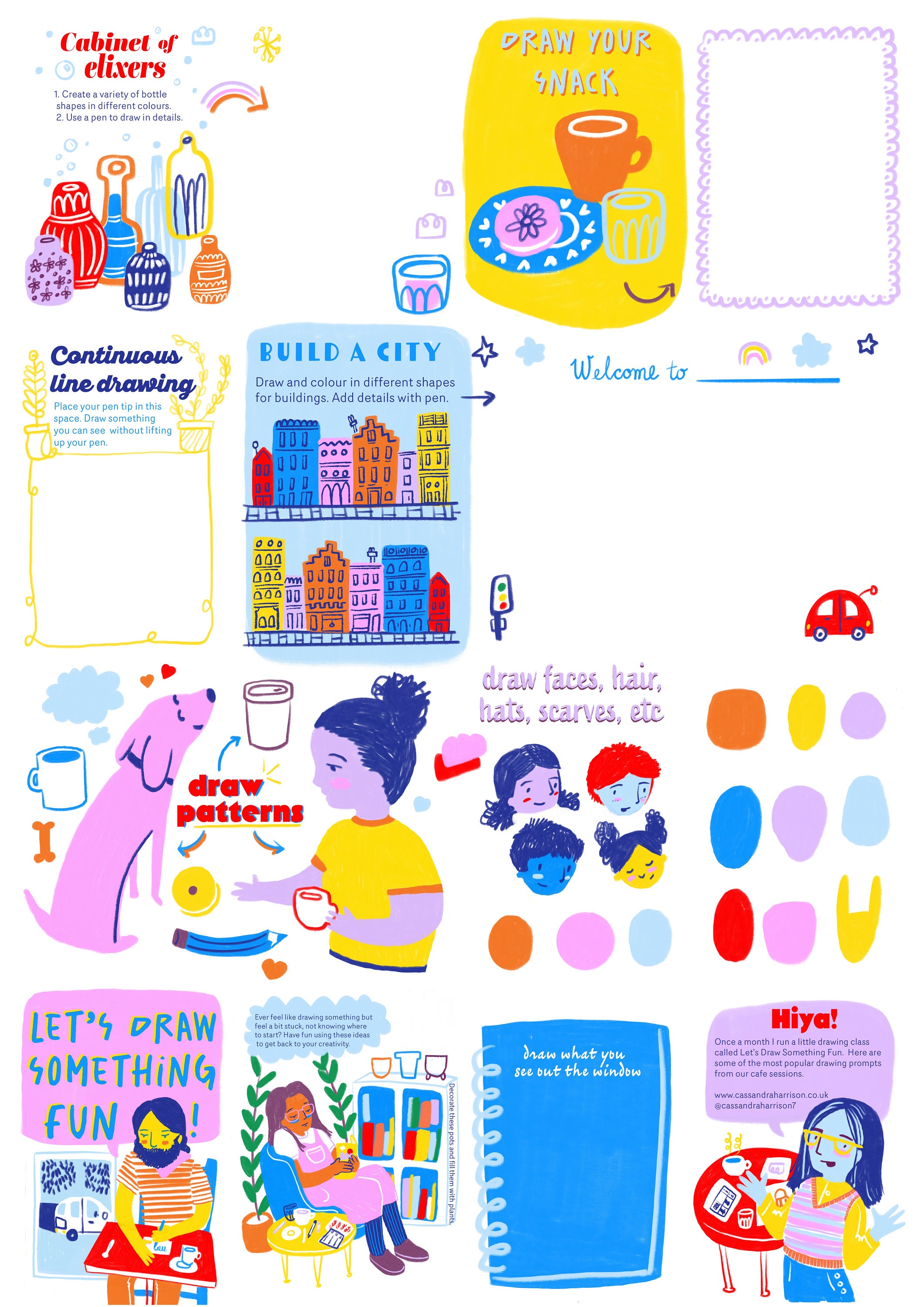 Drawing Activity Poster - Etsy