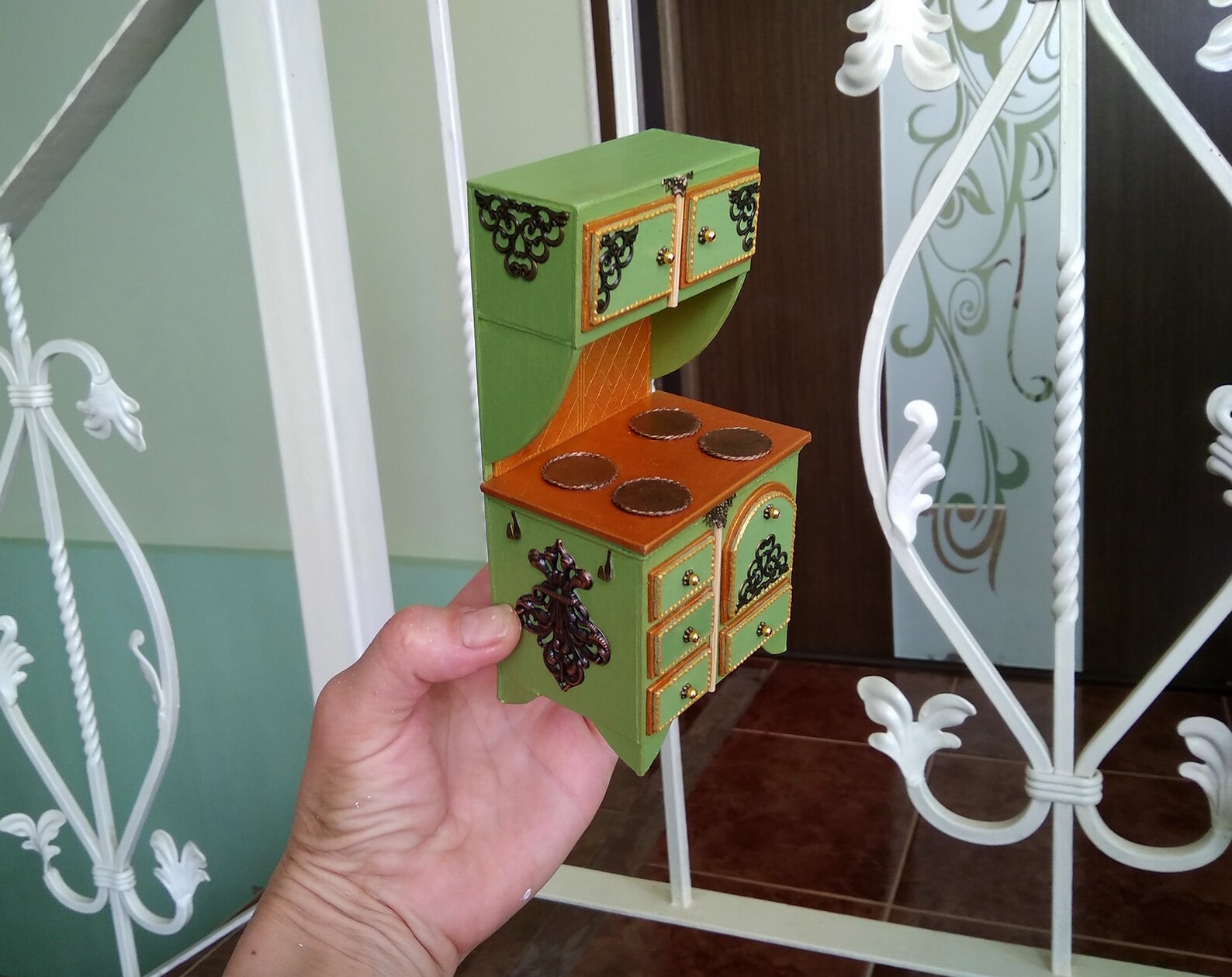 Olgadollhouse Kitchen Furnace.miniature Oven. Dollhouse. | Etsy