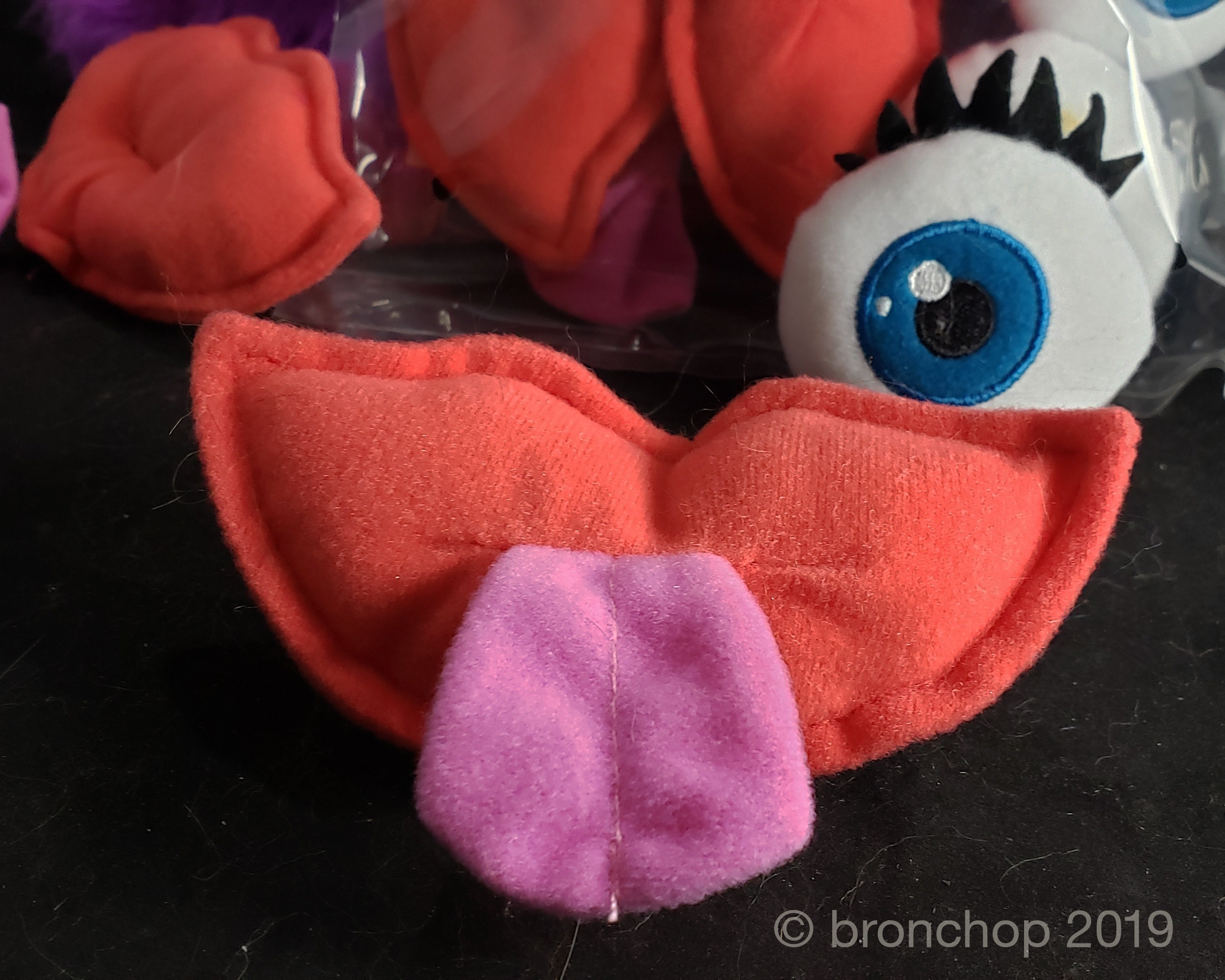 Big Plush Red Lips Pink Bow Puppet Supplies Monster Muppet - Etsy