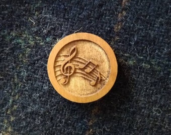 Music Note Pin | Etsy