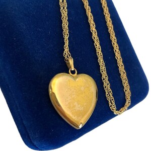 Vintage 12K Gold Filled Heart Locket Etched Heart Design A&Z Hallmark ...