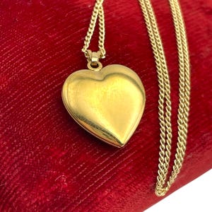 Vintage 14K Gold Filled Heart Locket Necklace - Tricolor Gold Marathon ...