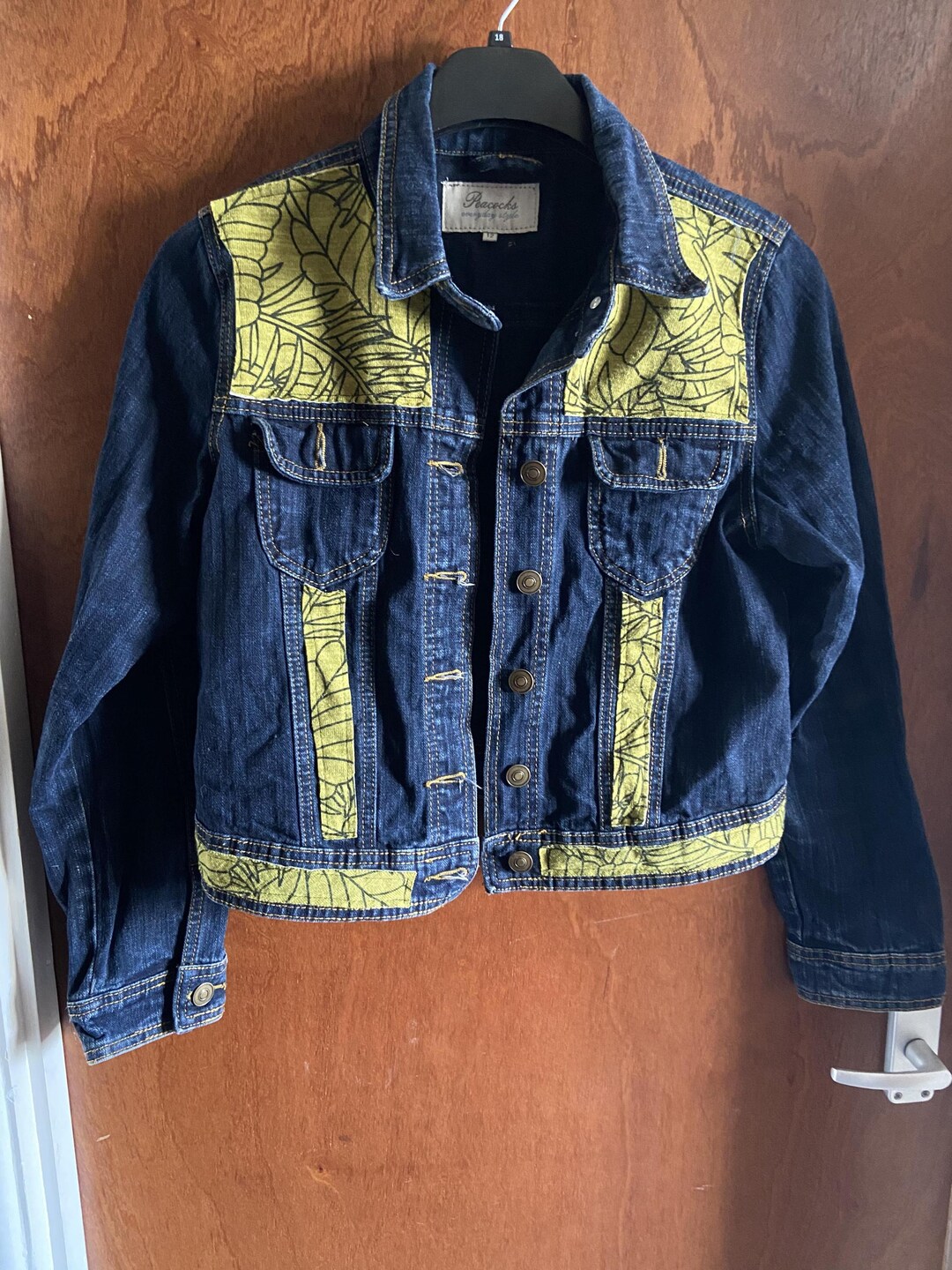 Women's Upcycled Denim Jacket, UK Size 12 - Etsy