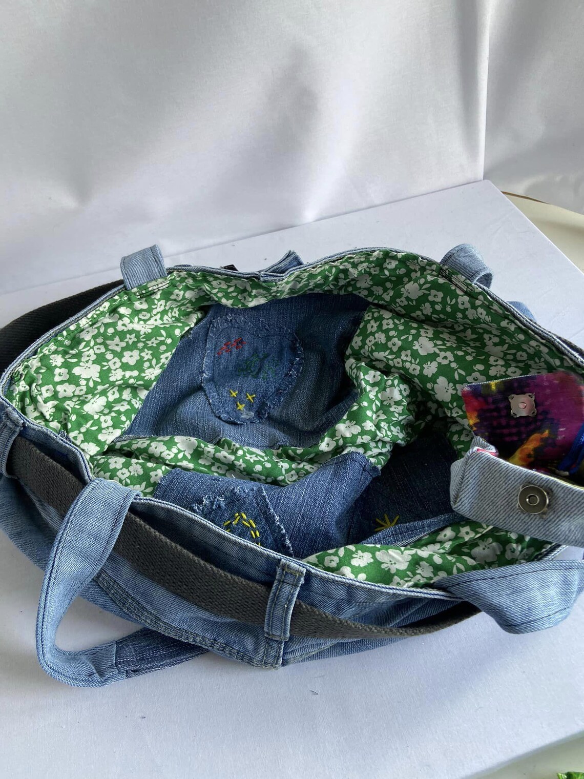 Upcycled Denim Bag - Etsy