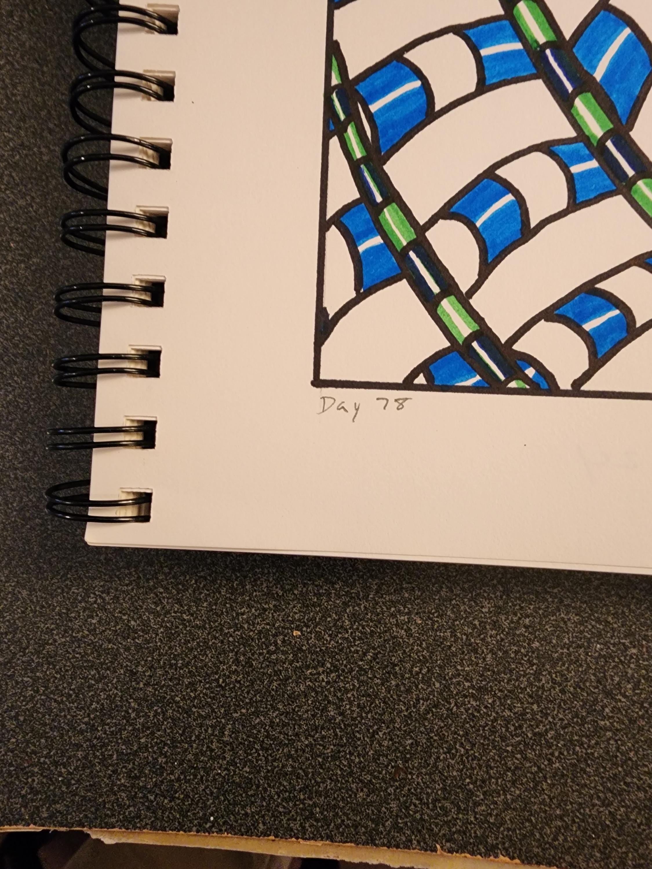 Day 78 Ink Drawing - Matted Illustration September 20, 2024 - Etsy