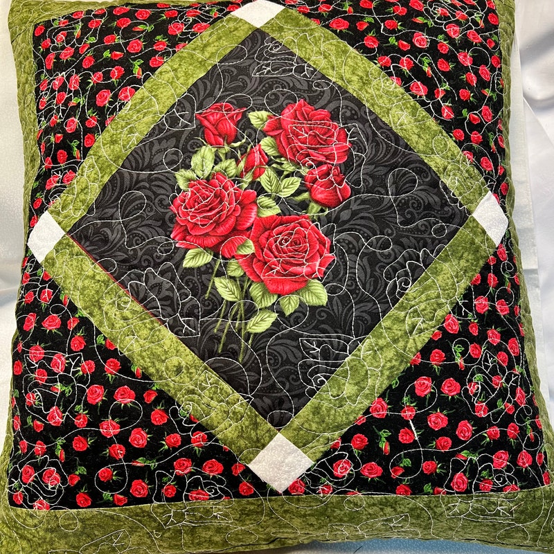 Quilted Throw Pillow - Etsy