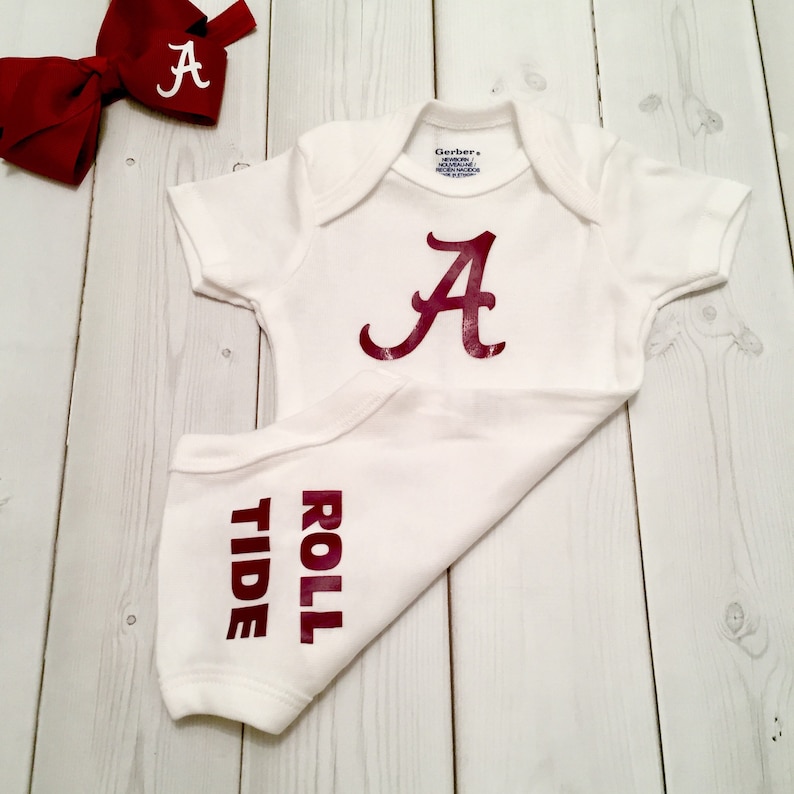 University of Alabama Roll Tide Onesie. Bama Onesie. Crimson Tide ...
