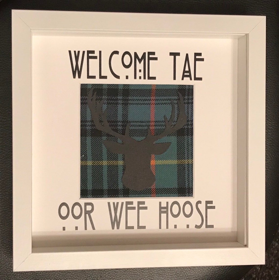 Welcome Tae Oor Wee Hoose Scottish Saying Frame Stag Head | Etsy UK
