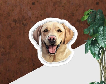 Yellow Lab Decal Sticker - Etsy