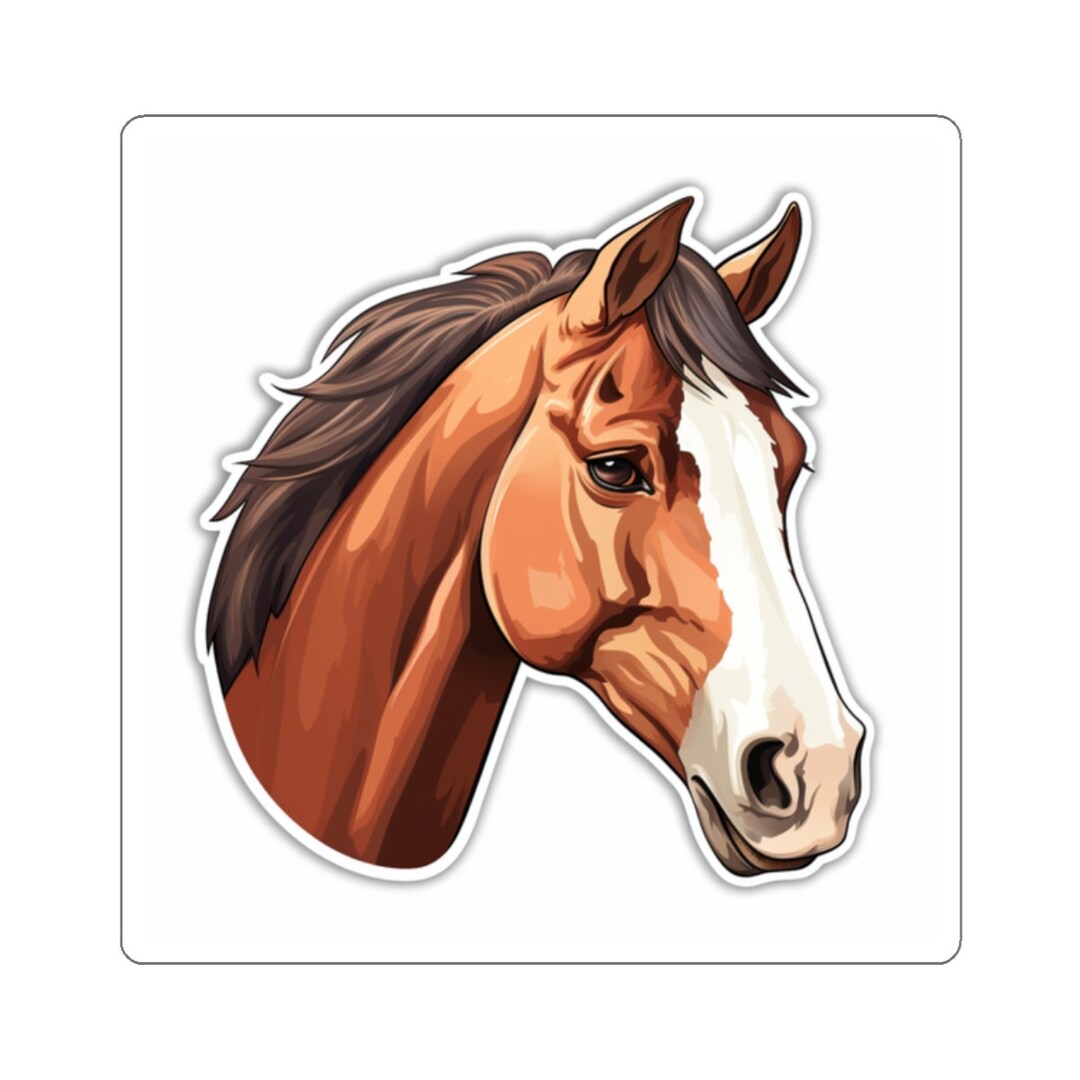 Chestnut Horse Sticker - Etsy