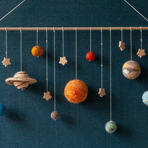 Larger Solar System Planet Mobile Hanging Sun and Planets - Etsy