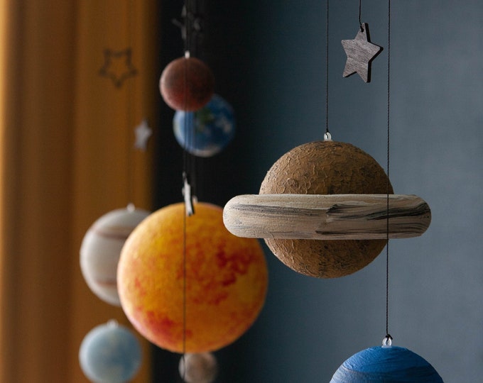 Solar System Hanging Model With Stars, Sun and Planets Mobile, Outer ...
