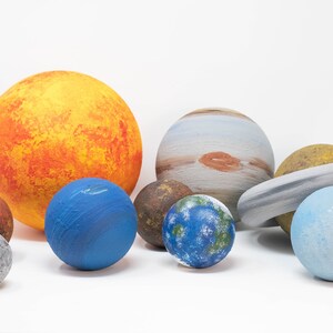 Solar System Model Set, Hanging Planets With Hooks and Strings, Sun ...