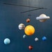 Larger Solar System Planet Mobile, Hanging Sun and Planets Model, Outer ...