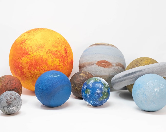 Solar System Model Set, Hanging Planets With Hooks and Strings, Sun ...