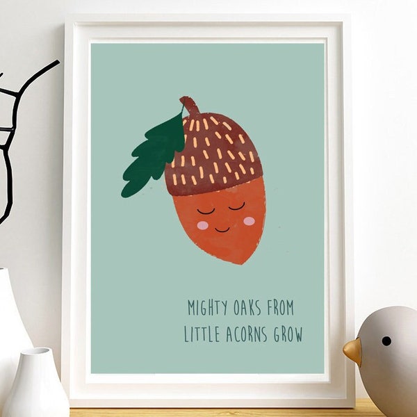 Mighty Oaks From Little Acorns Grow - Etsy