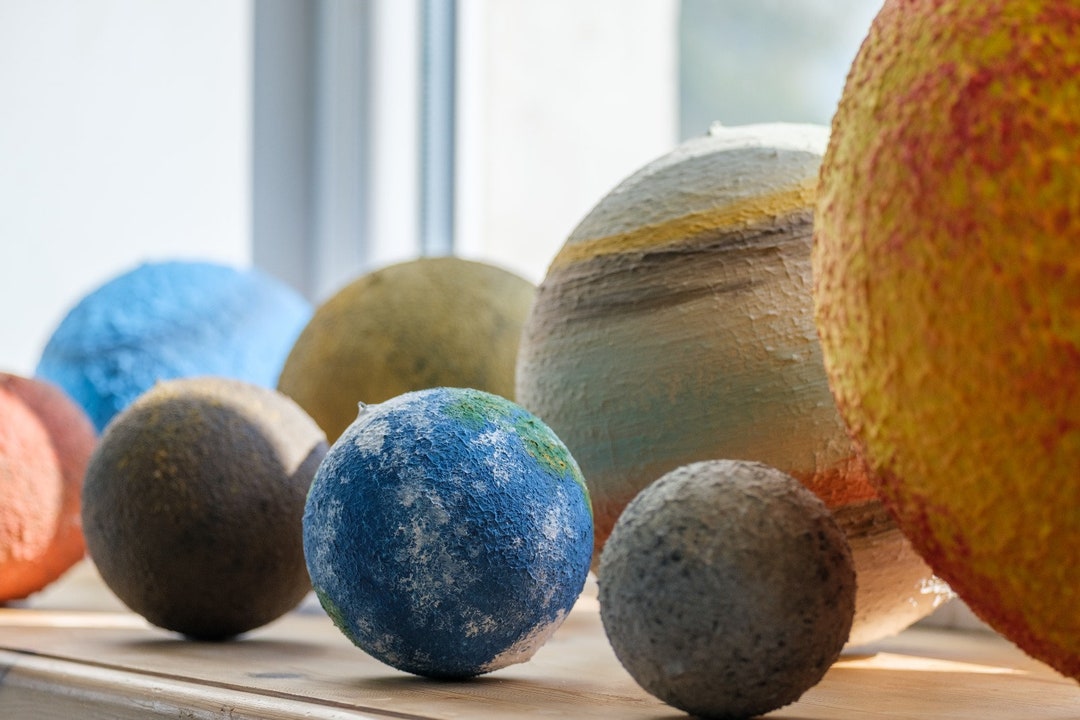 Large 8 Planets Solar System Model Set, Hanging Planets With Hooks ...