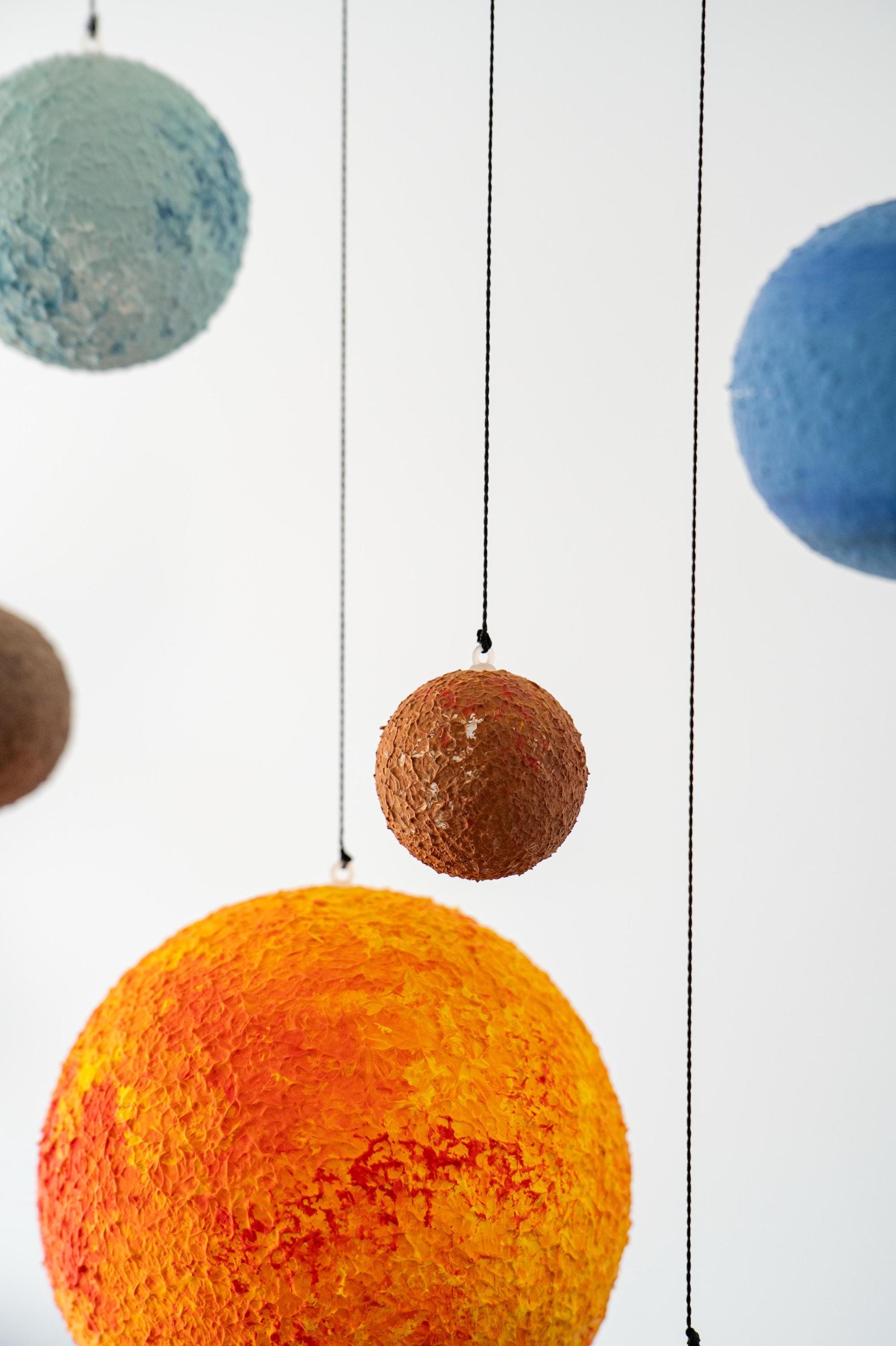 Solar System Model Set, Hanging Planets With Hooks and Strings, Sun ...
