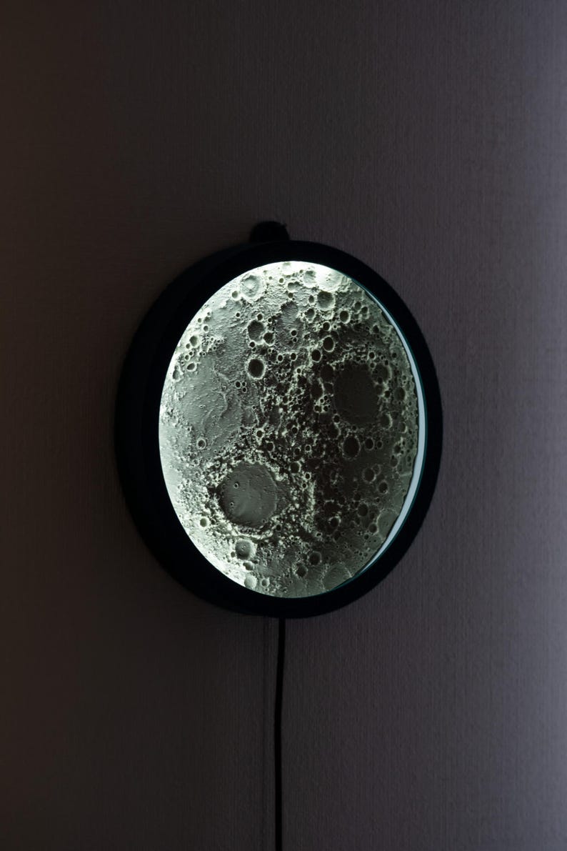 Moon Night Light | Textured Moon | Moon Wall Decor | Wall Accessory ...