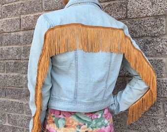 Fringe denim | Etsy